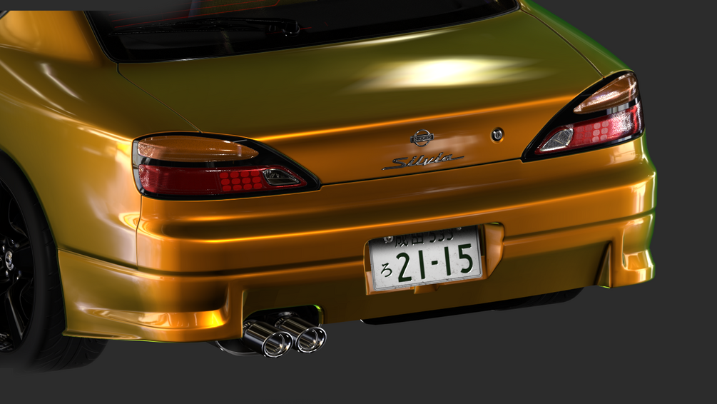 Nissan Silvia S15 Matchless Crowd Racing Front/Rear Bumpers (FOR GT7 ...