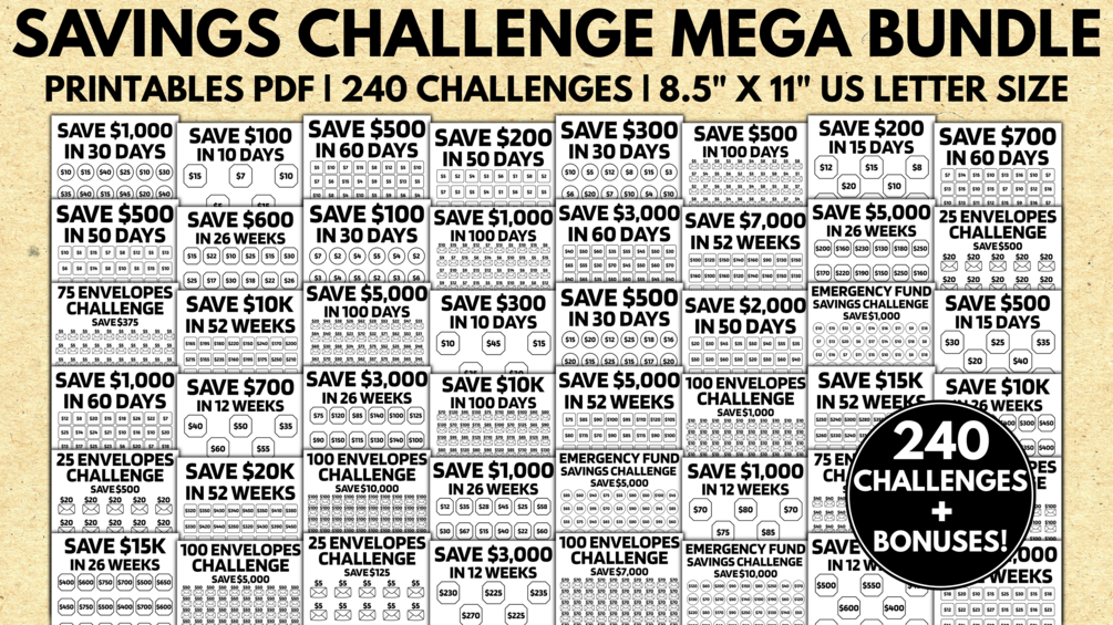 Savings Challenge Mega Bundle