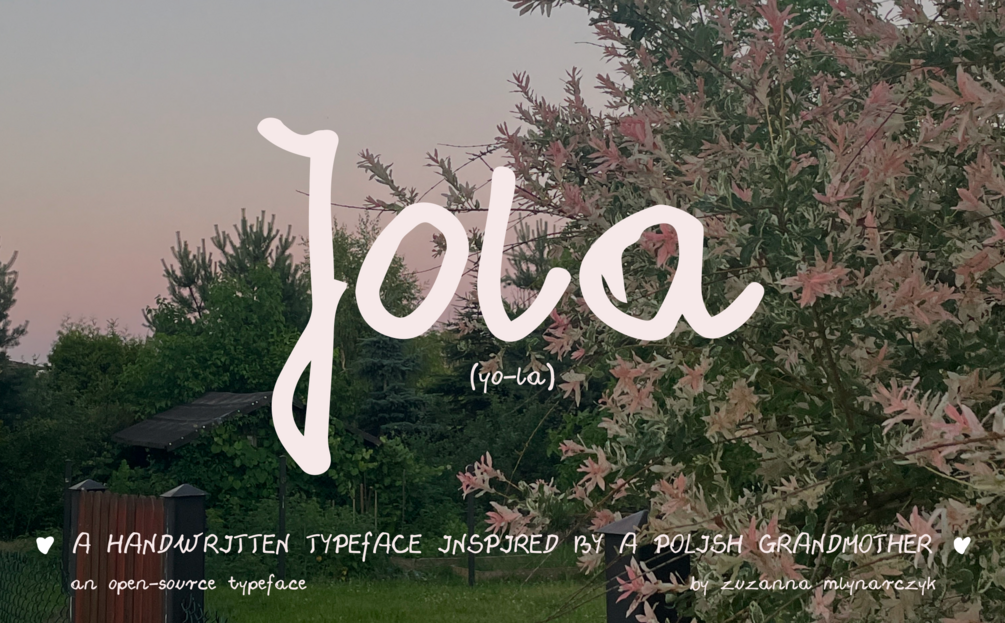 Jola, A Handwritten Typeface