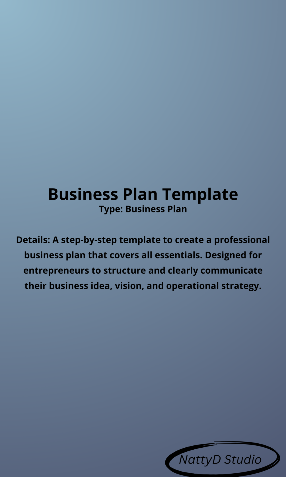 Business Plan Template