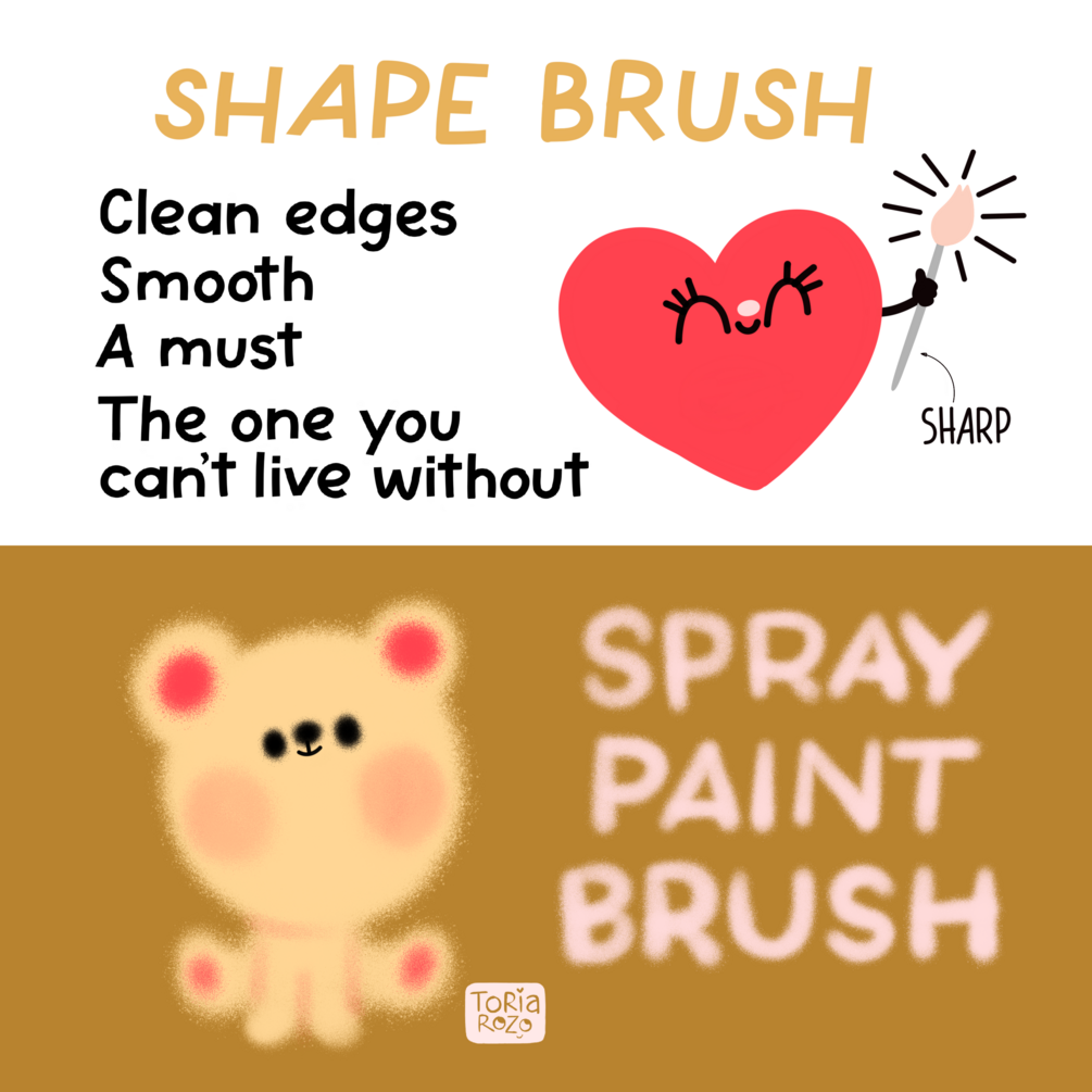 Shiba Inu Tutorial Part 1, Shape Brush, and Spray Paint Brush