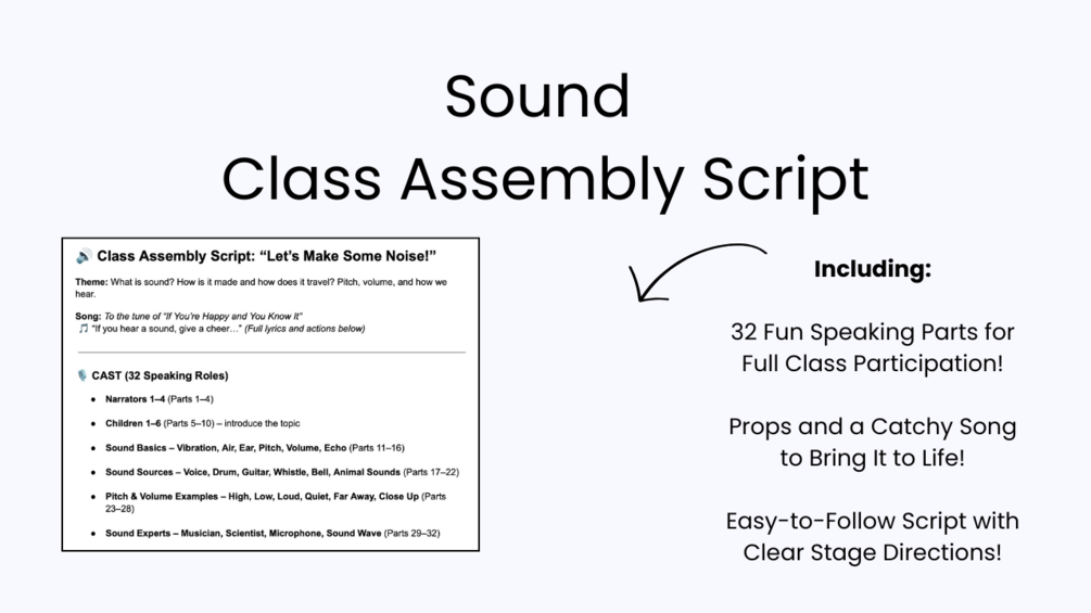 Sound (KS2) Class Assembly Script