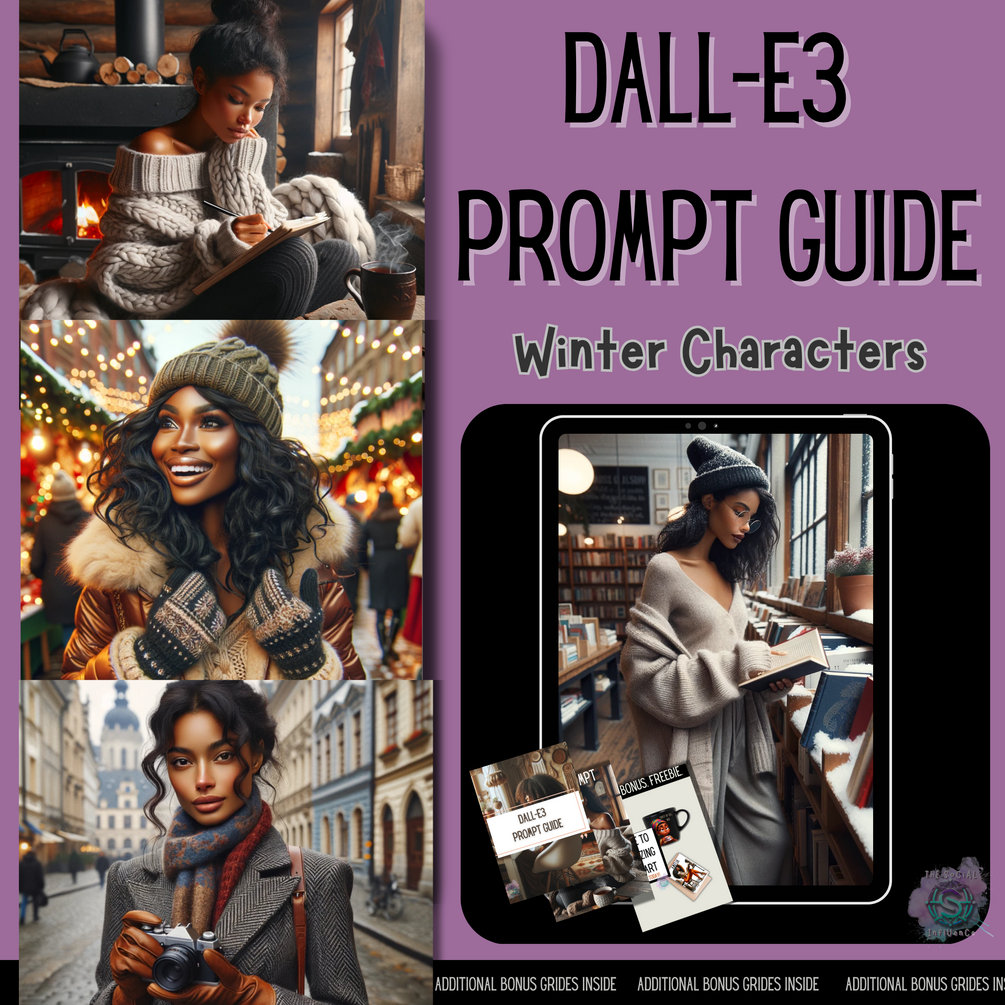 Freebie: Dalle-3 Prompt Guide Winter Characters