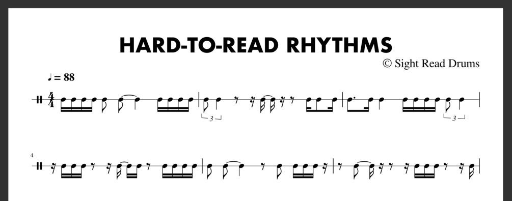 Hard-To-Read Rhythms