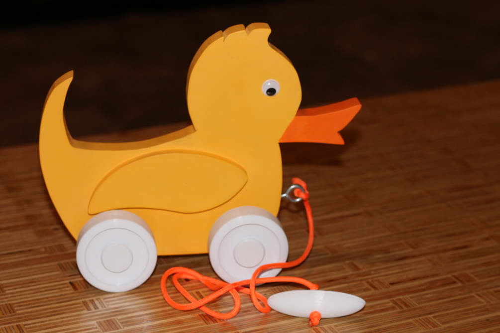 Ducky Pull Toy - Instructions and Template