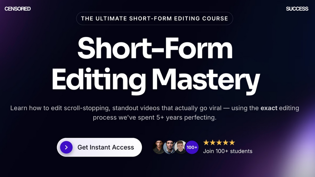 Short-Form Editing Guide