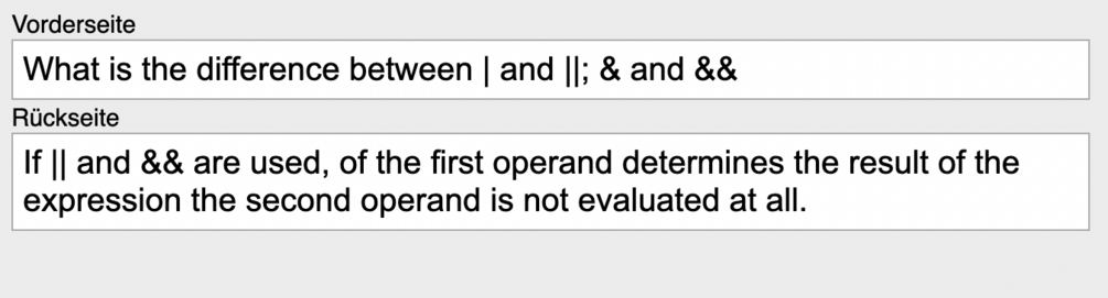 Grundlagen der Programmierung - Java - (Anki-Deck)