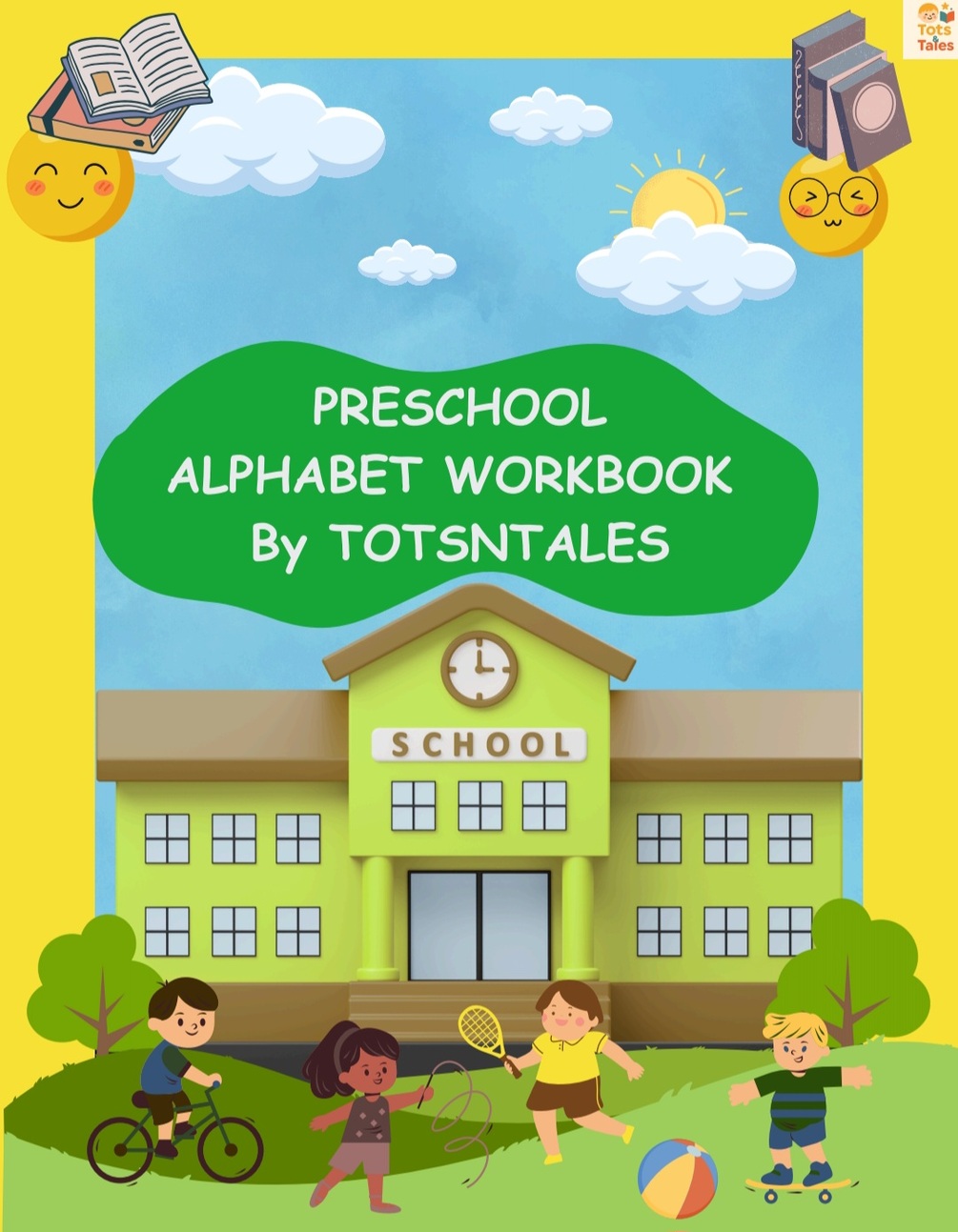 [TOTSNTALES] A-Z Alphabet tracing book, Coloring+Matching+Tracing