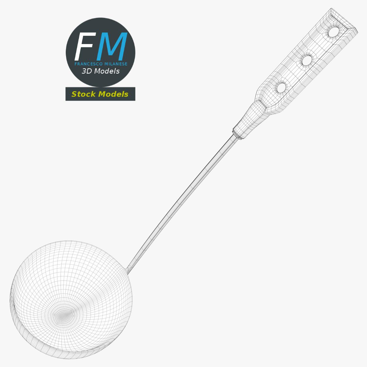 3D MODEL - Ladle dipper scoop