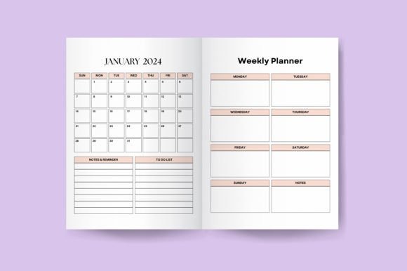Editable 365 Days 2024 Planner Canva KDP