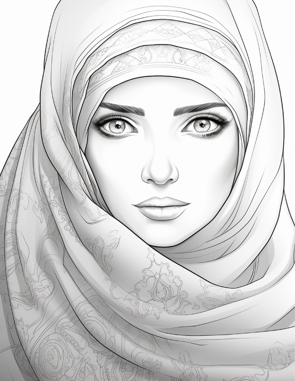 Hijab Fashion Coloring Book - 200 Pages of Modest Style Inspiration