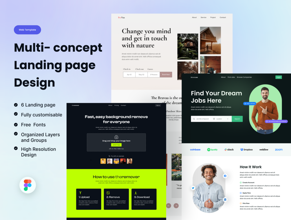 Multi concept landing page V2