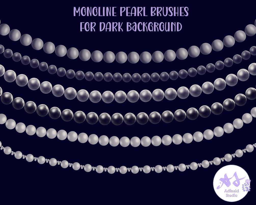 Procreate Pearl Brushes, Pearl Procreate Brushes, Realistic Jewelry ...
