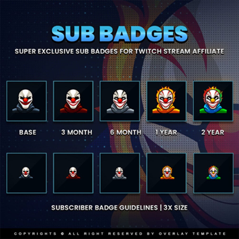 Clown – Sub Badges