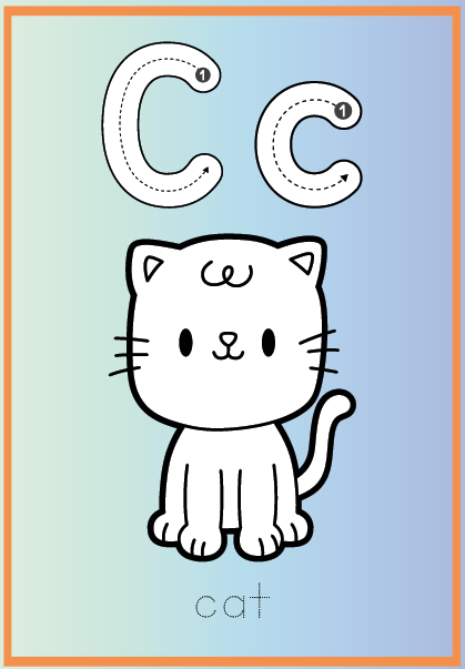 Animal Alphabet Tracing and Coloring Book
