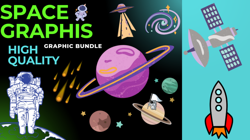 Creators' Bundle of Space Graphics: Interstellar Design Kit