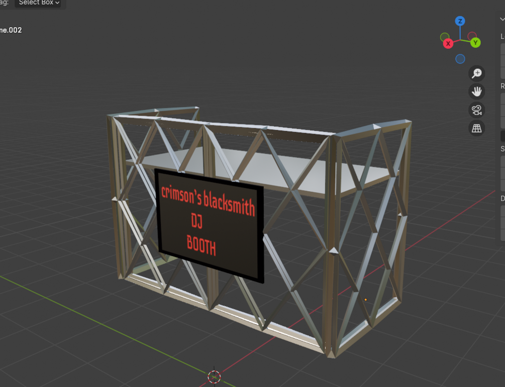 Crimson's Blacksmith -DJ Booth for vrchat clubs