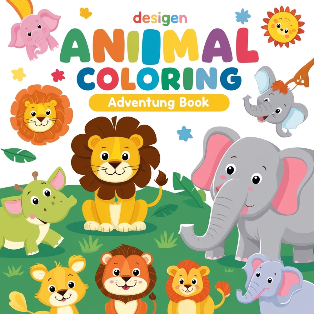 Animal Adventures: Coloring and Learning Book for Kids