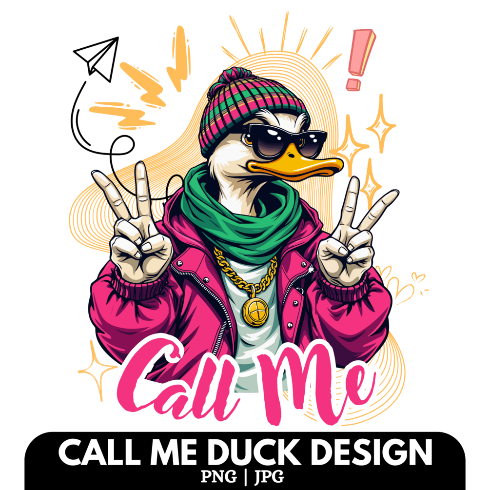 Duck Design, Cartoon Design, Duck Shirt, Cartoon T-shirt, Streetwear ...