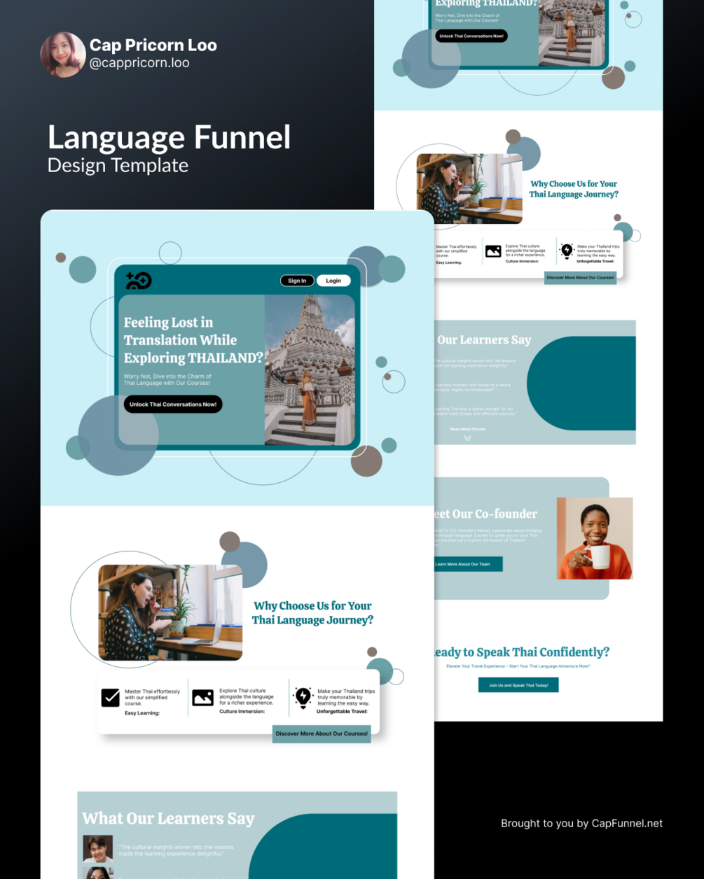 [CF027] Language Website Design Template