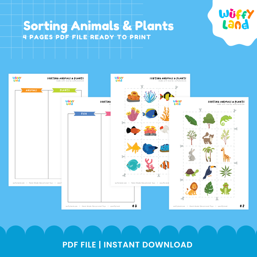 Sorting Animals & Plants on the land and on the water Animal Sorting ...