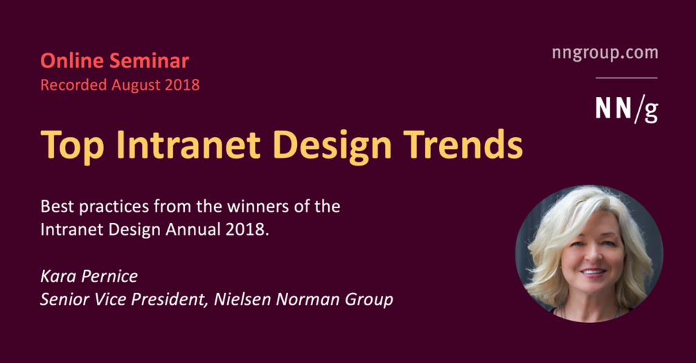 Top Intranet Design Trends of 2018
