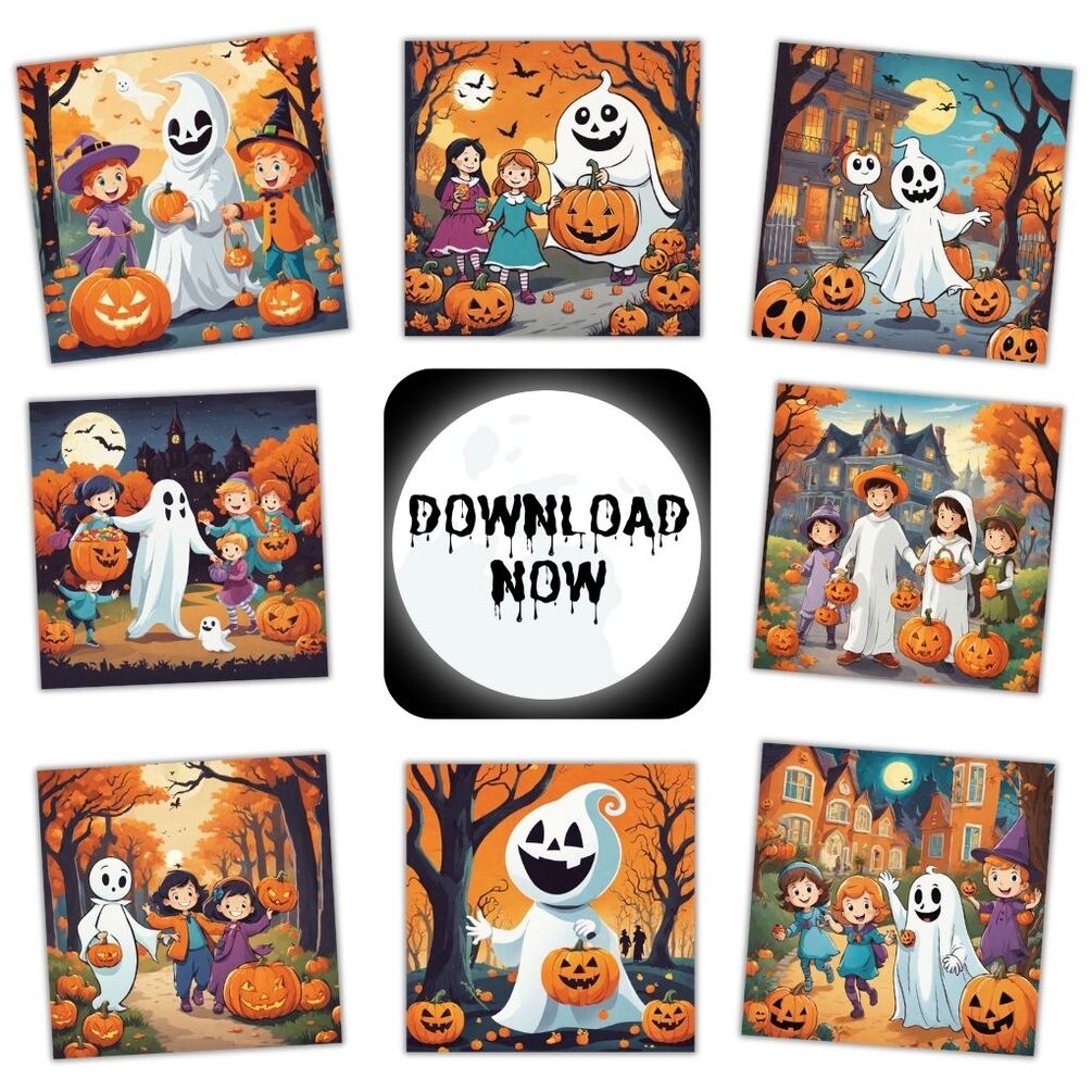 Halloween Kids Costume Candy Collectors Poster Bundle