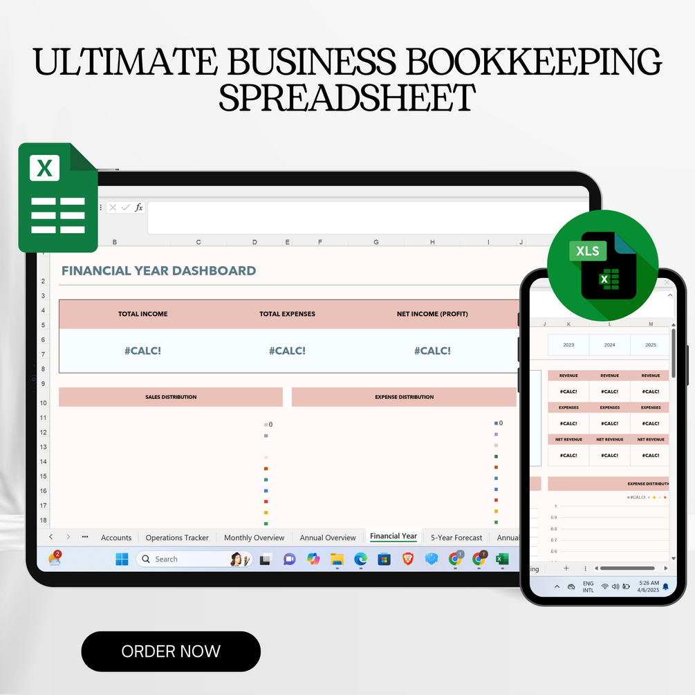 BOOK KEEPING SPREADSHEET Template – Editable Google Sheets & Excel for ...