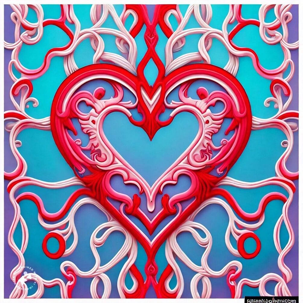 Heart Seamless Pattern Digital Papers