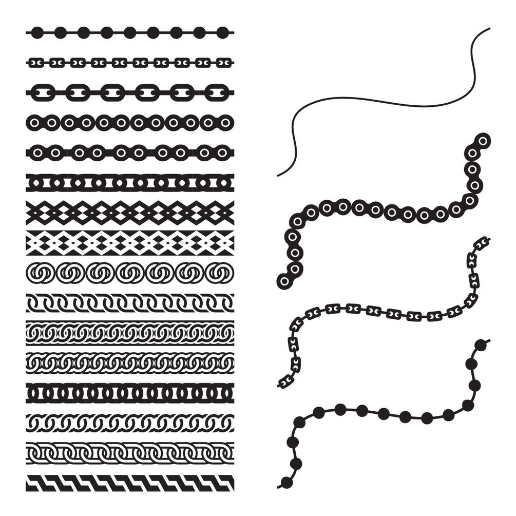 Chains brush for Adobe Illustrator