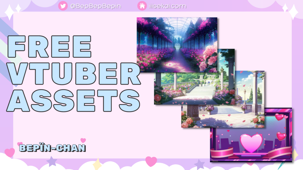 *FREE* Vtuber Assets - Valentines Date Backgrounds
