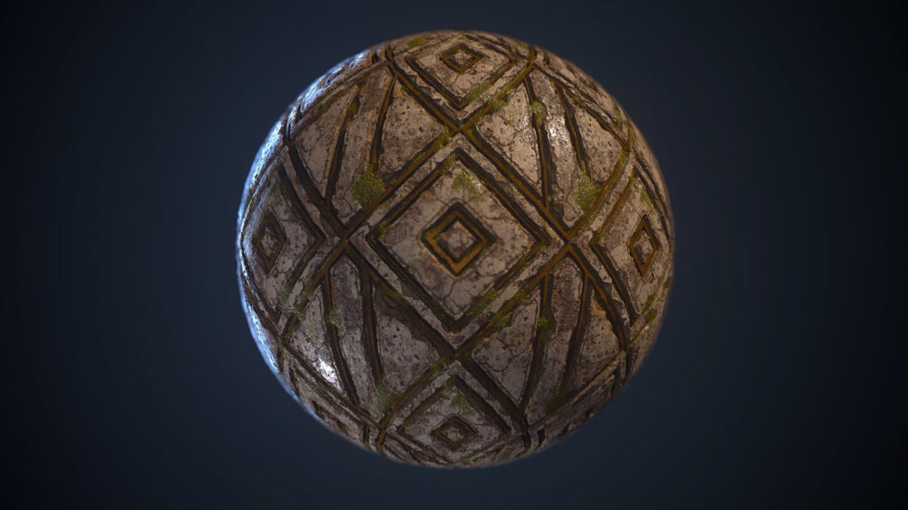 Fantasy Stone Panel - Substance Designer Material