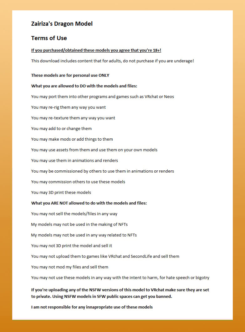 Dragon Base VRchat Model