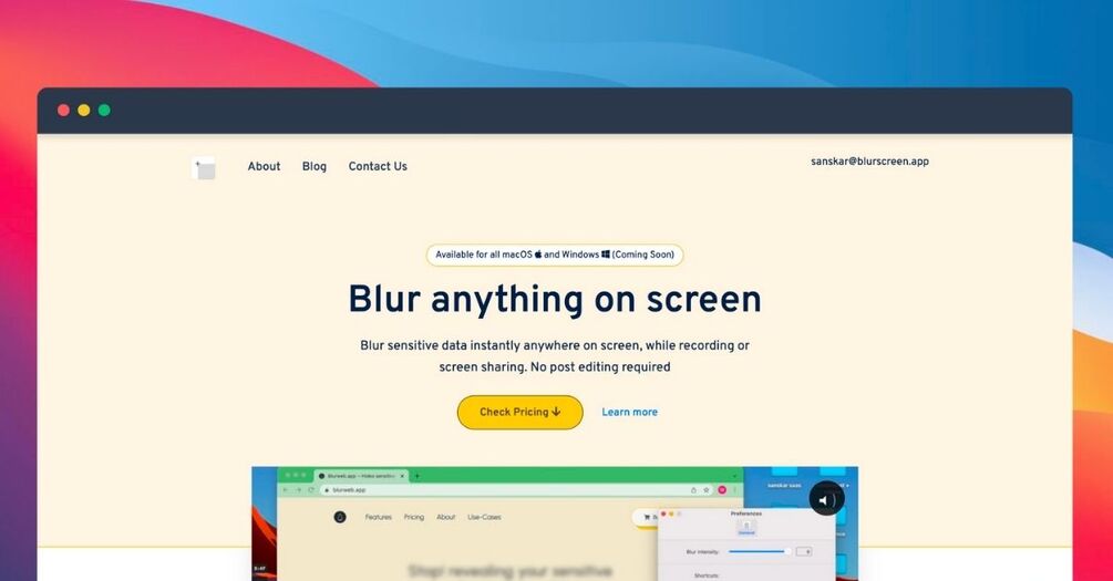 BlurScreen Custom Professional License