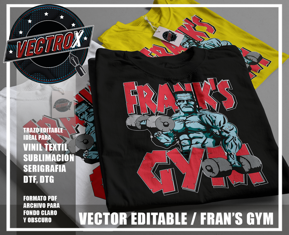 Vector Editable - Frank's Gym