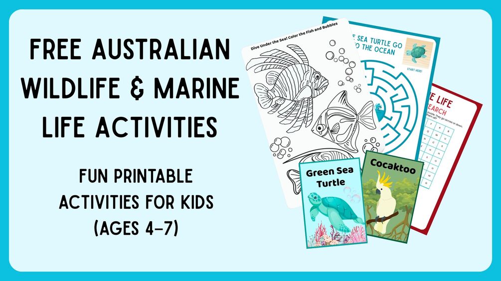 Printable Australian Wildlife Pack for Kids – Flashcards & Fun Activities