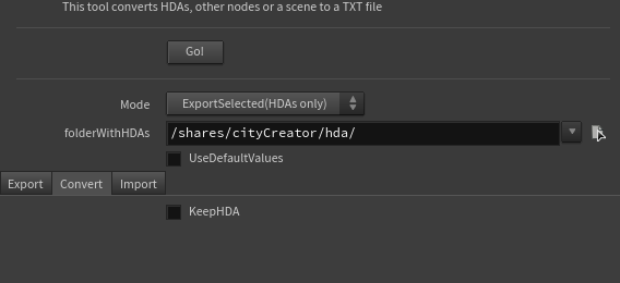 Create HDA Undo or Convert HDA or scene to TXT format and back