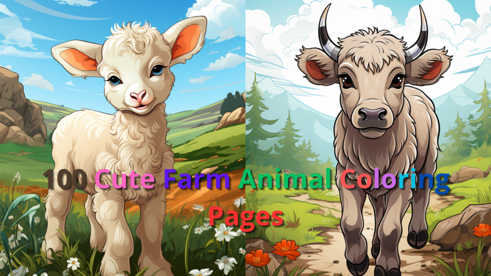 100 Cute Farm Animal Coloring Pages