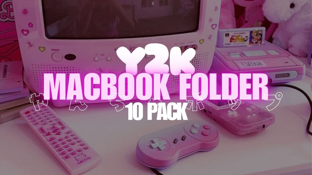 Y2K Macbook Folder 10-Pack