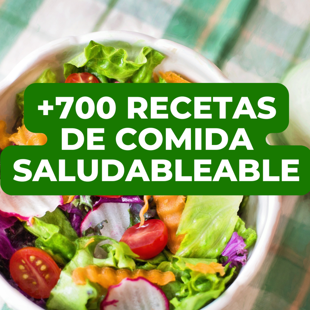 Mega Pack +700 RECETAS DE COMIDA SALUDABLE