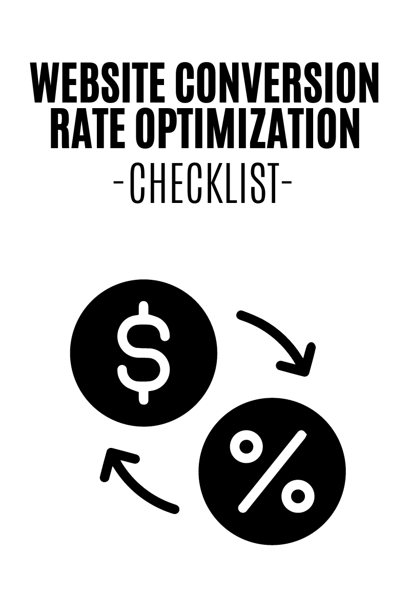 Website Conversion Rate Optimization Checklist