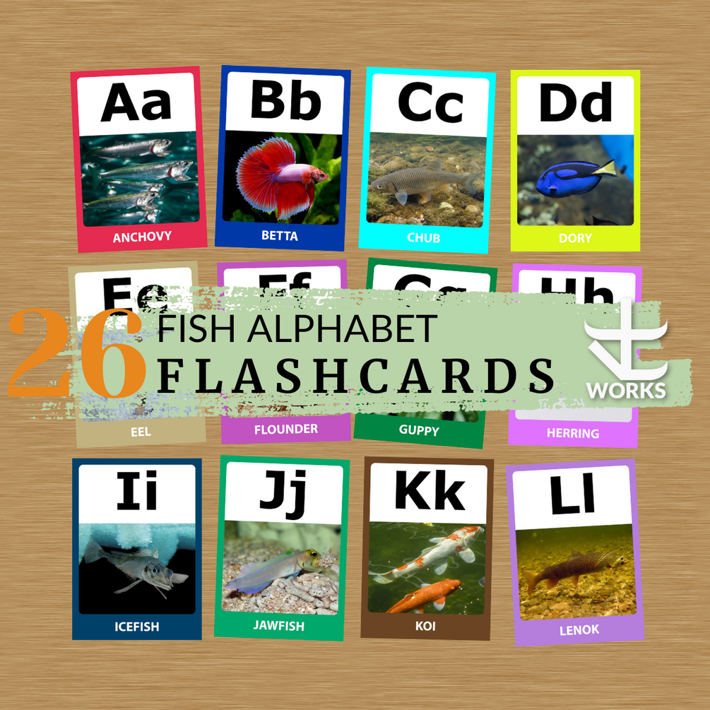 Fish Alphabet Flashcards