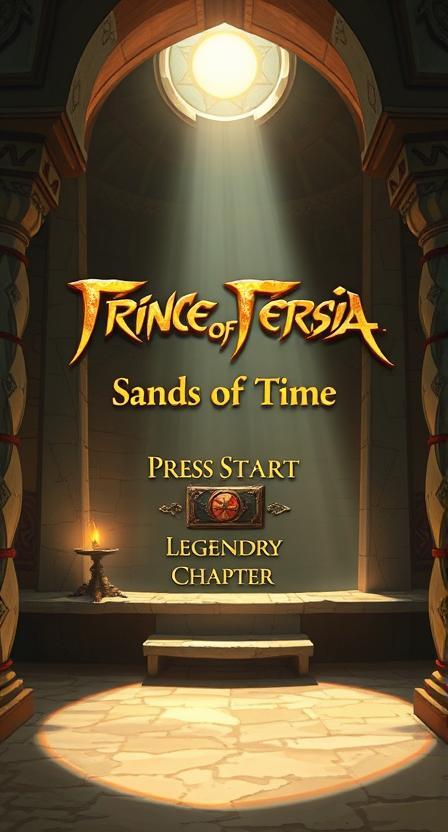 Prince of Persia–inspired time-travel birthday theme card