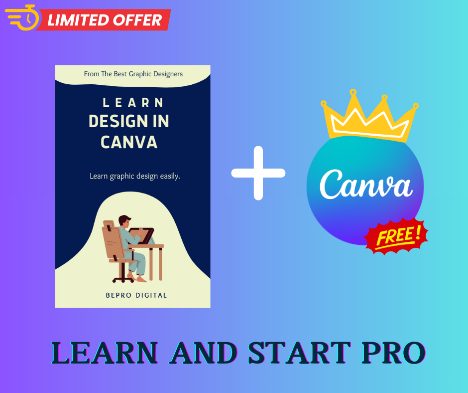 Learn design in canva plus canva pro gift