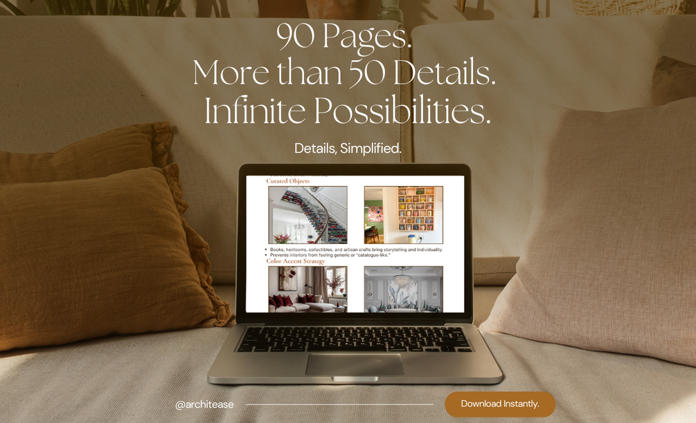 The Architecture & Interior Detailing Visual Handbook (Free Pack Included)