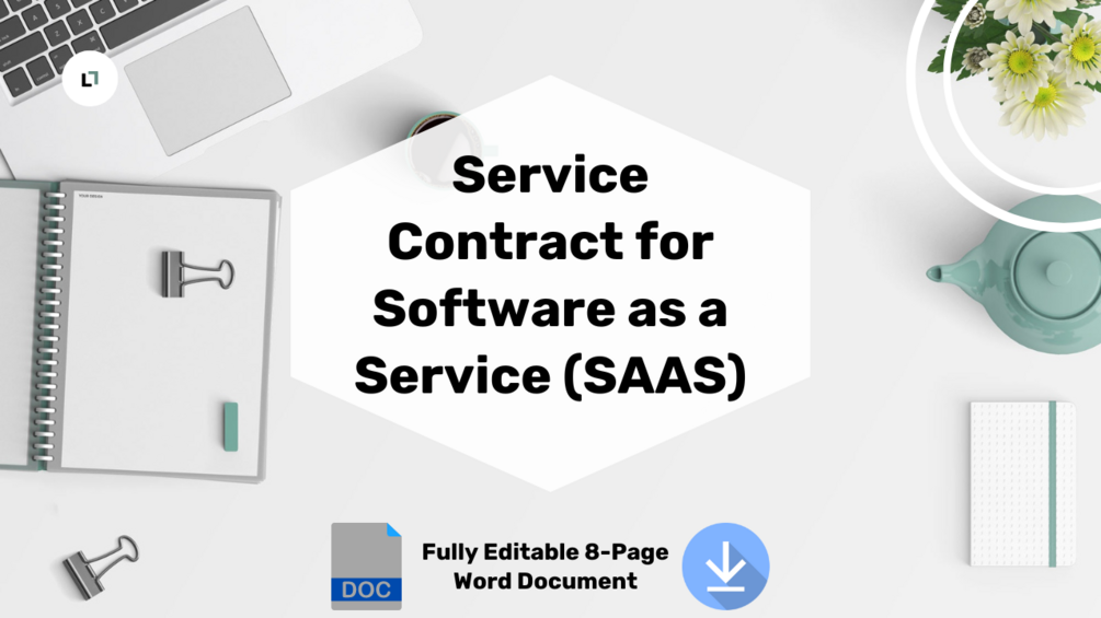 Service Contract for Software as a Service (SAAS), Fully Editable Word ...