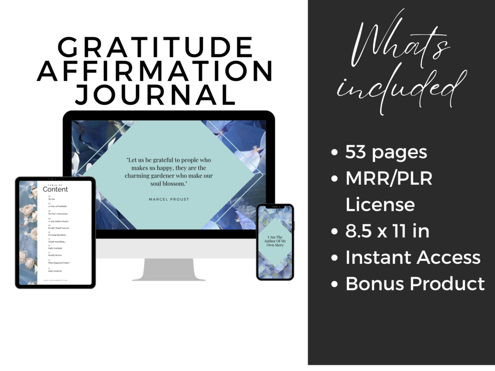 Gratitude Journal (Ready for Printing)