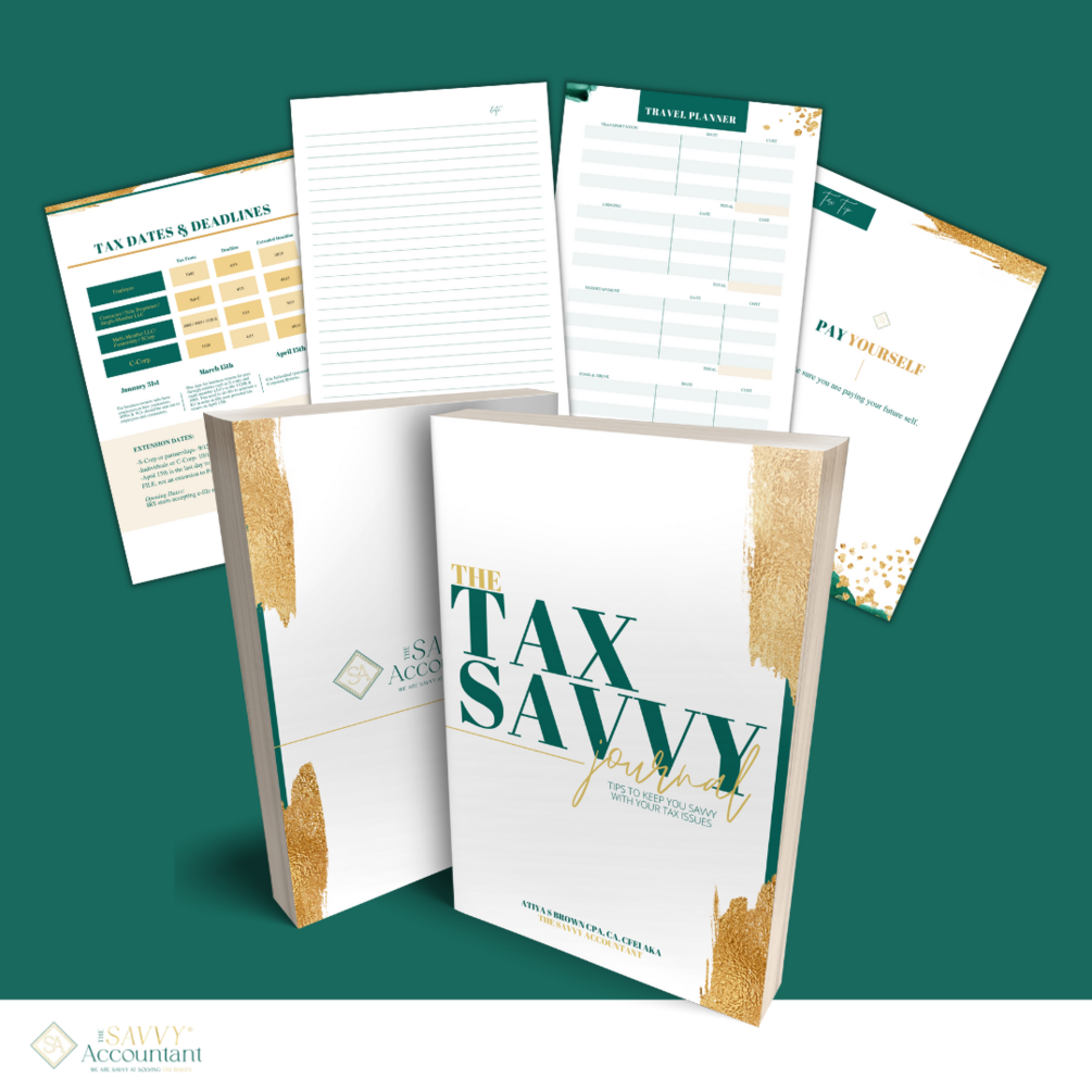 {Digital Copy} Tax Savvy Journal - Tips to keep you savvy and on top of ...