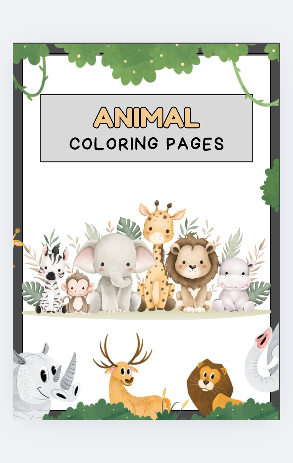 Animal Coloring Templete