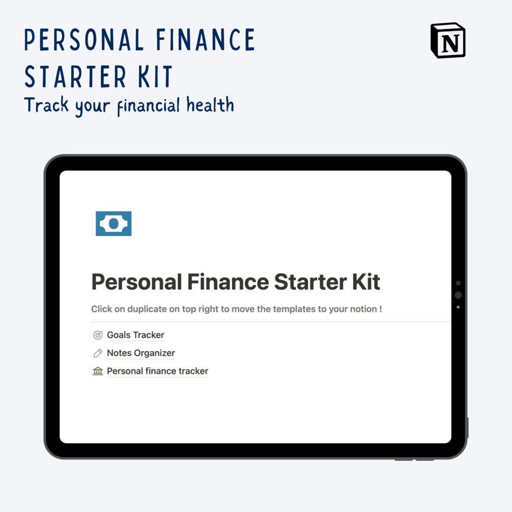 Personal Finance Notion Starter Kit